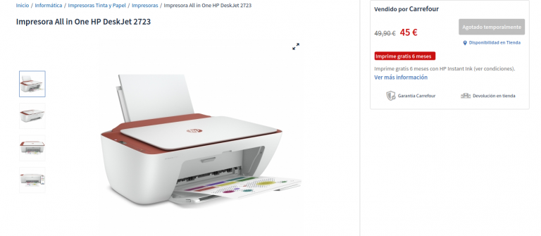 Impresora HP DeskJet 2723 | Review del Experto | Quecartucho.es